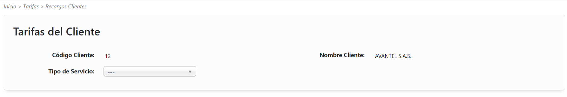 2.4.9 Recargos clientes – Manual de usuario Encarga